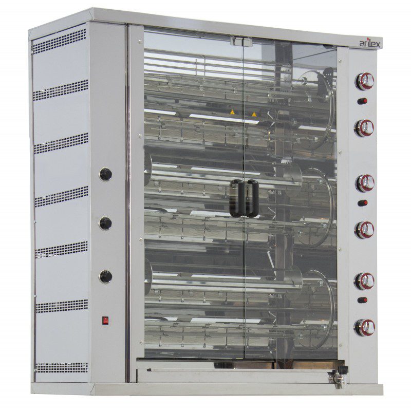 Rotissoire GAZ Multi Rotative 12 Broches - AZURA EQUIPEMENT